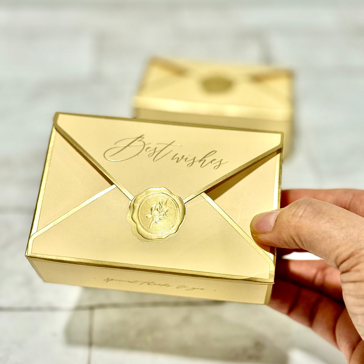 3 Piece Best Wishes Envelope Box 3件裝鎏金信使禮盒 – Pandan Queen | Popcornholics